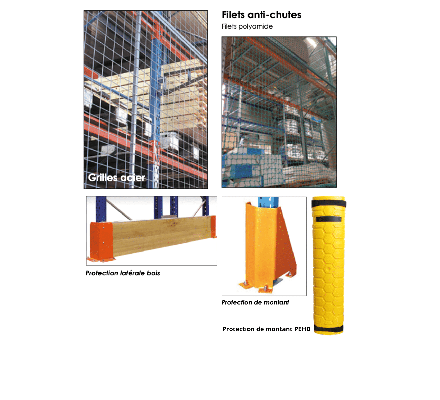 Notre gamme d'accessoire de sécurité de racks - ARC groupe Bewop